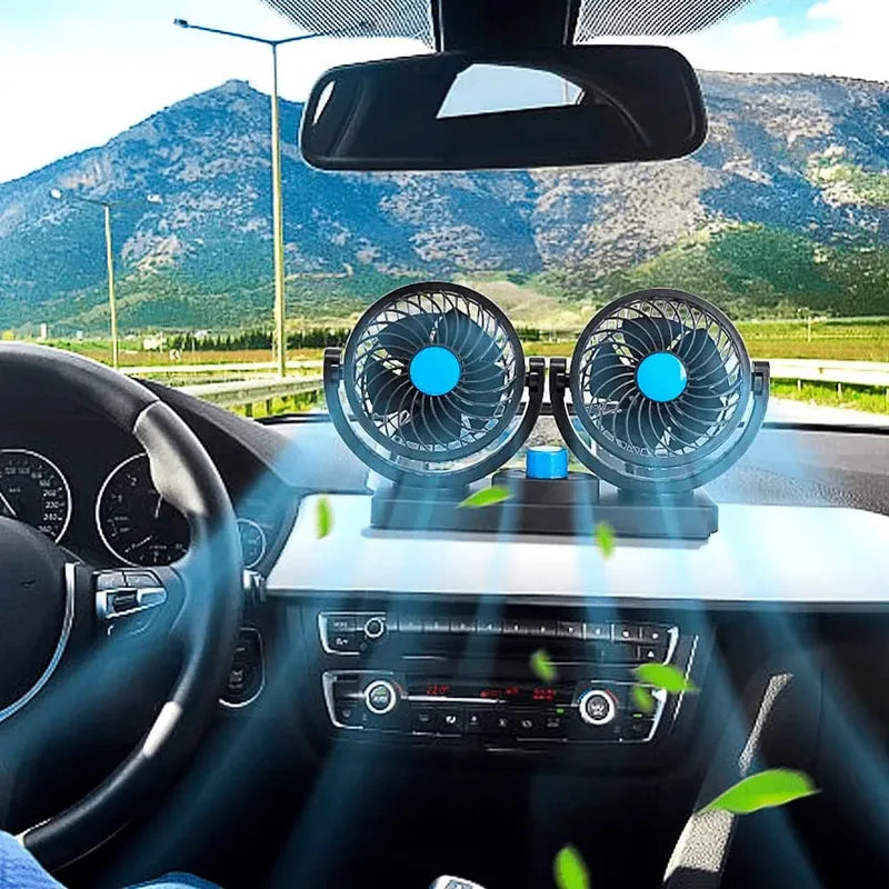 Ventilador Doble 360° para Auto | Refrescá tu Carro Rápido y Sin Aire ...